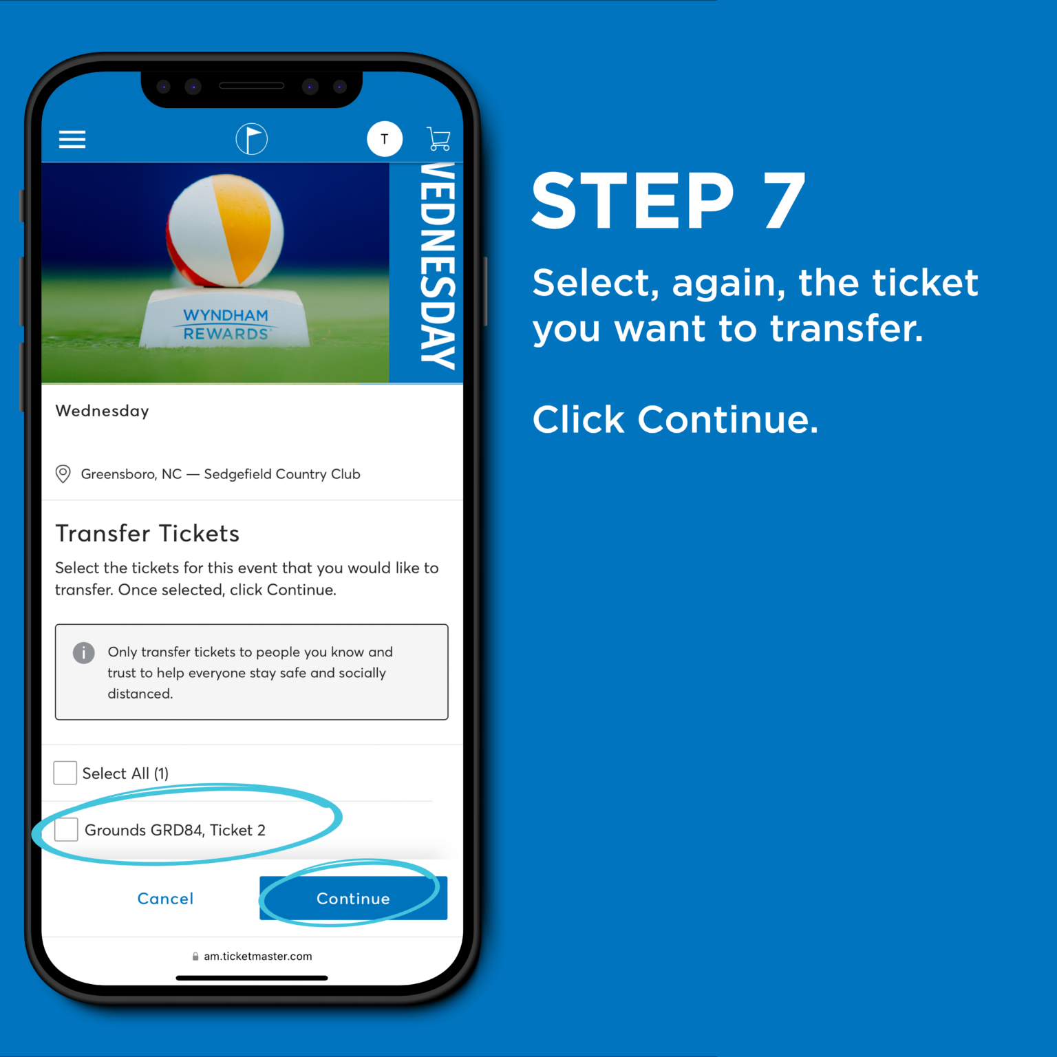 Mobile Ticketing Help - Wyndham Championship